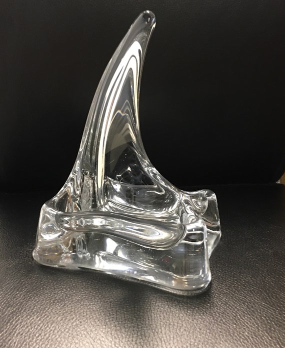 Bayel Crystal Yacht Art Glass Bayel France Free Form Sail Boat - Etsy
