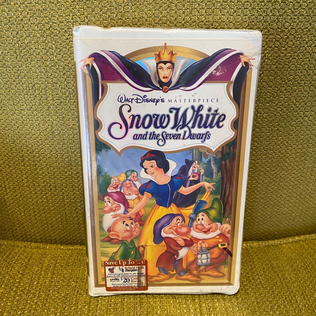 Sealed Snow White VHS: Walt Disney's Masterpiece Collection (rare, 1994 ...