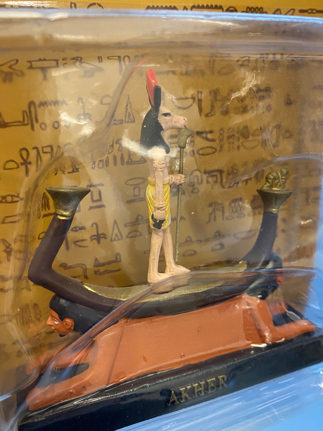Hachette Egyptian God Figurine: Akher Double Sphinx Collectable - Etsy