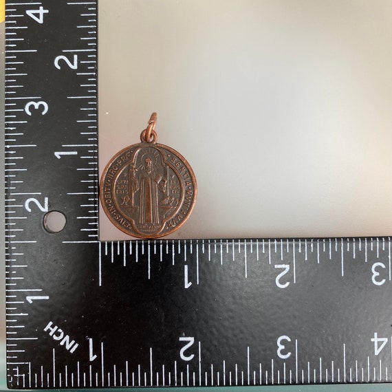 Saint Benedict Religious Antique French Catholic Copp… - Gem