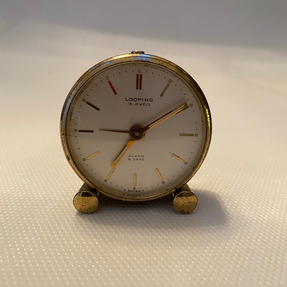 Vintage LOOPING Alarm Clock Travel Clock Table Clock 1950s - Etsy