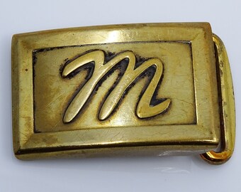 Initial belt buckle | Etsy