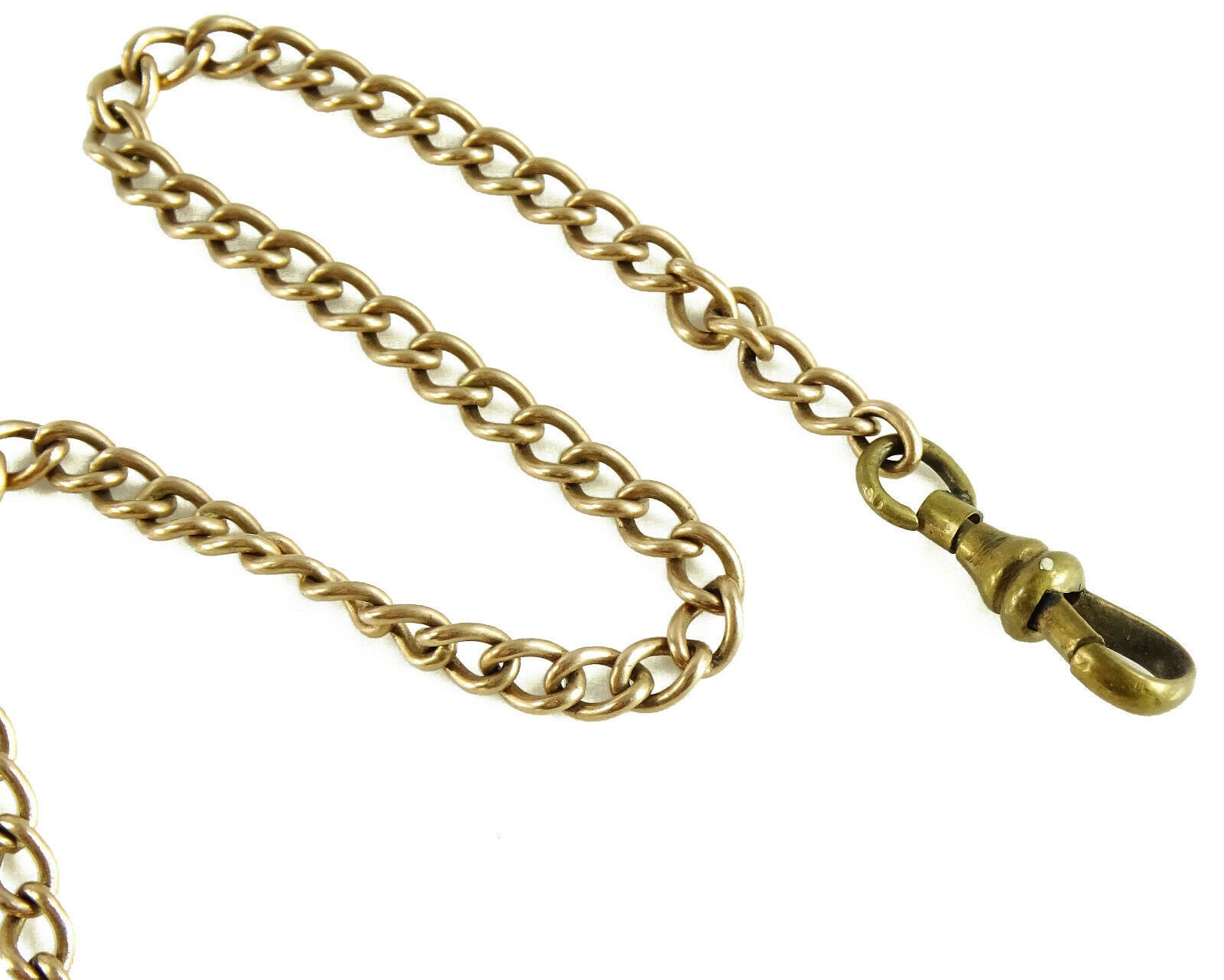 Vintage Single Albert Pocket Watch Chain 10K Cowrie Shell Fob - Etsy Canada