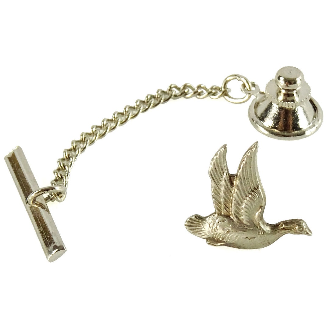 Flying Duck Geese Bird Vintage Tie Tack Pin - Etsy