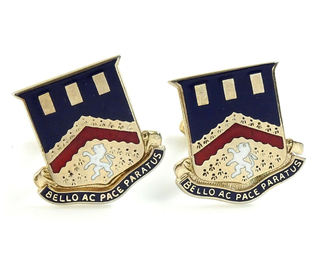 Swank 112th Engineer Batallion Unit Crest Vintage Cufflinks - Etsy