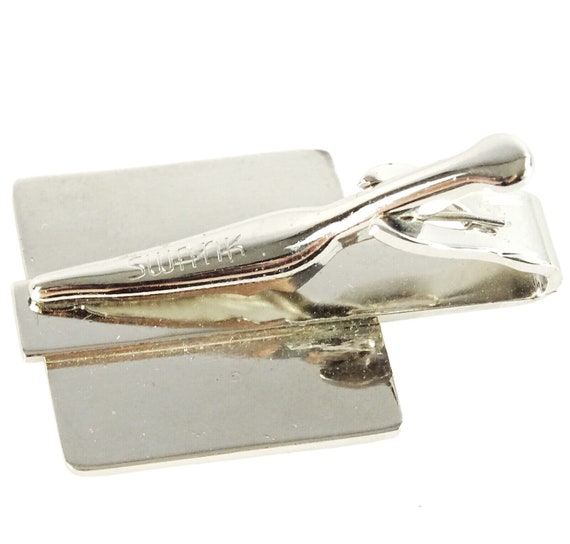 Swank Carousel Horse Vintage Tie Clip Bar Yellow Silv… - Gem