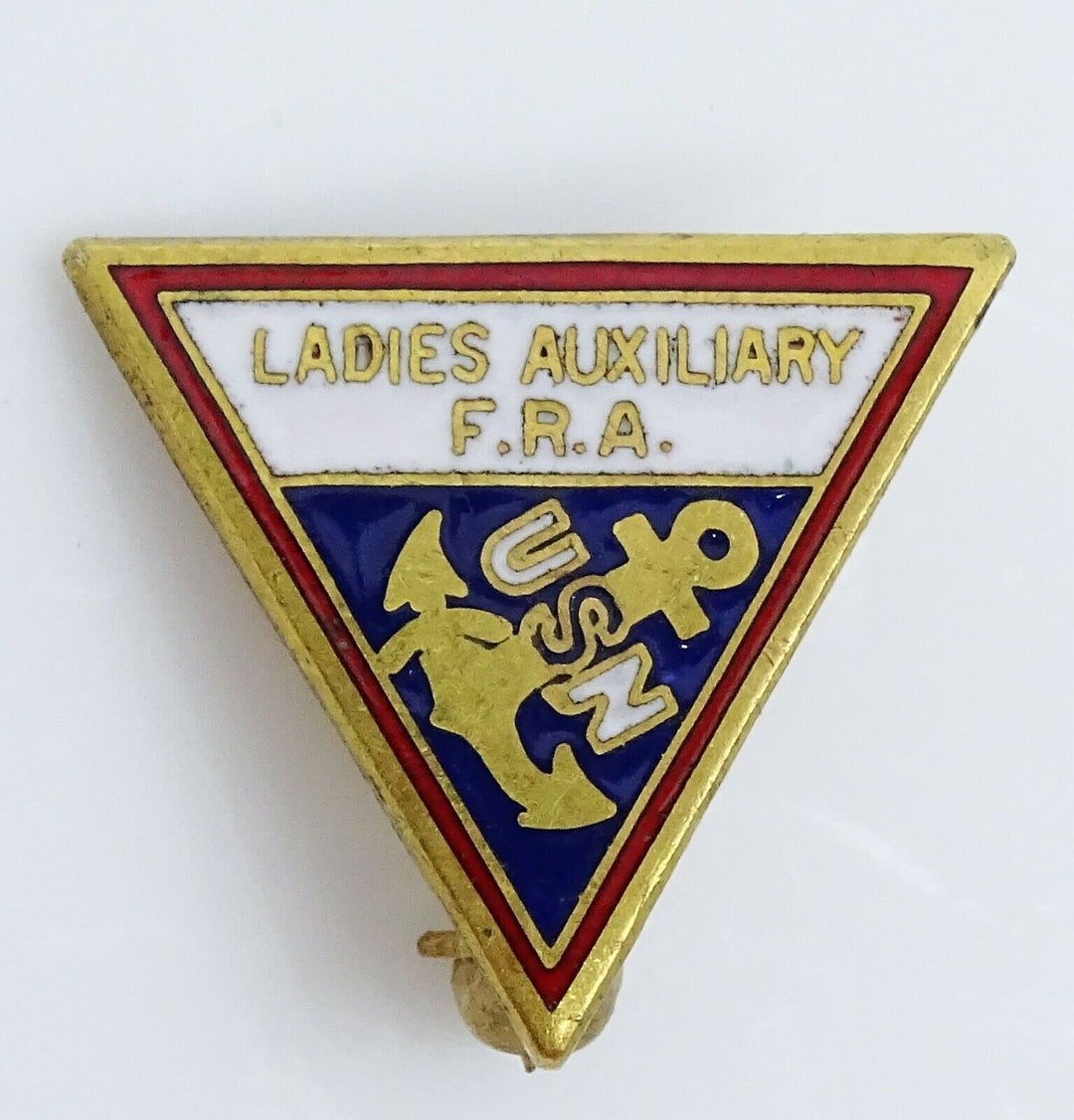 Vintage Ladies Auxiliary FRA Pin USN United States Navy - Etsy
