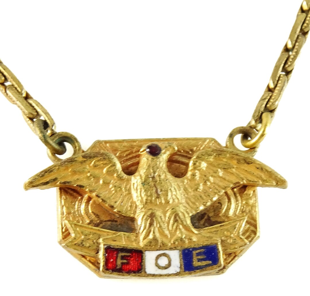 FOE Vintage Tie Chain 1940s 50s Fraternal Order of Eagles - Etsy