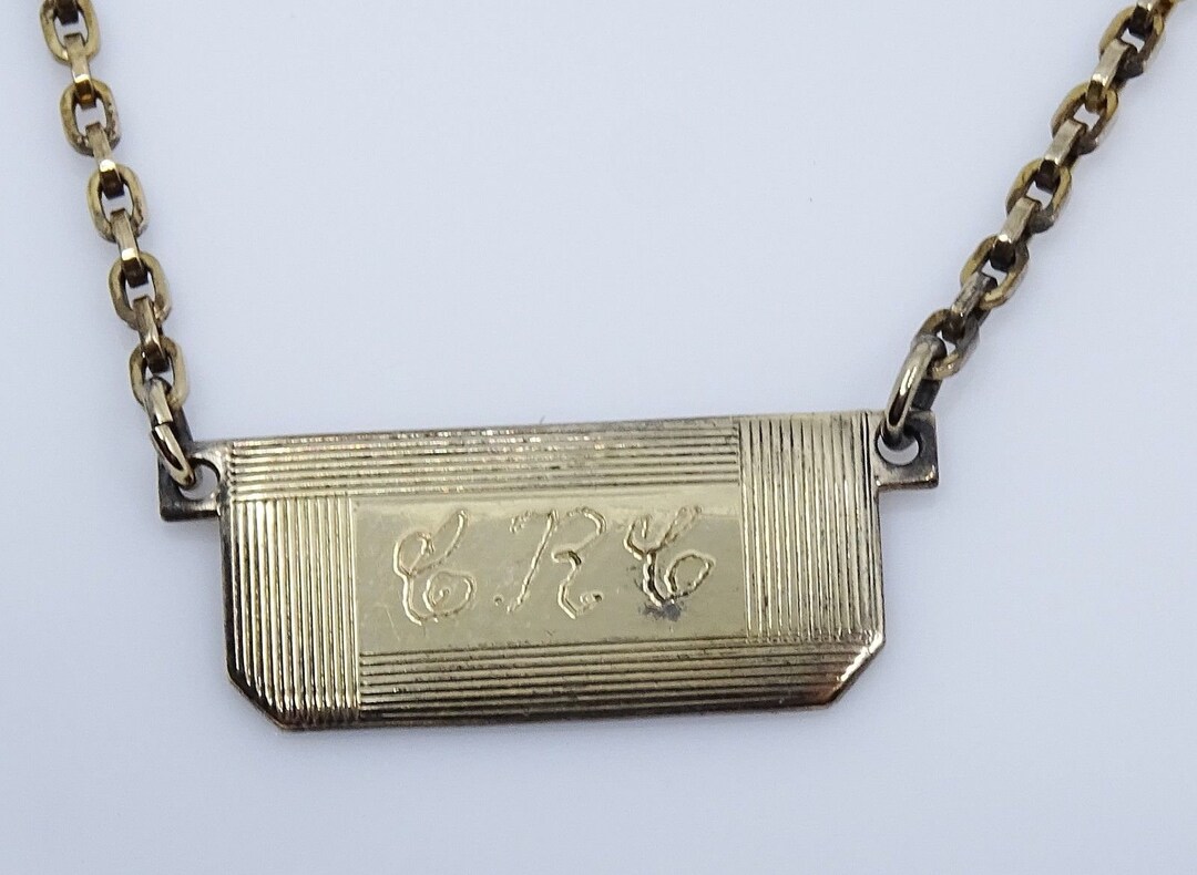 Letters CRC Initials Vintage Tie Chain Monogram Swank - Etsy