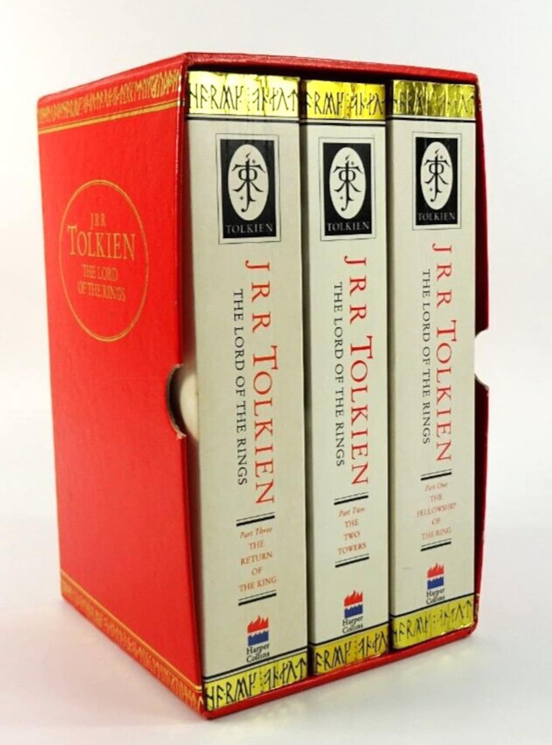 JRR Tolkien LOTR Lord of the Rings Paperback Box Set Vintage 1993 - Etsy