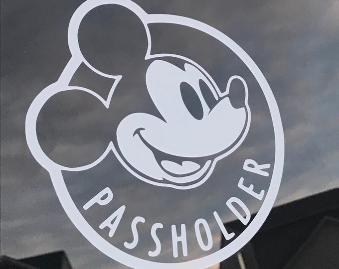 Disney Annual Passholder Decal - Etsy