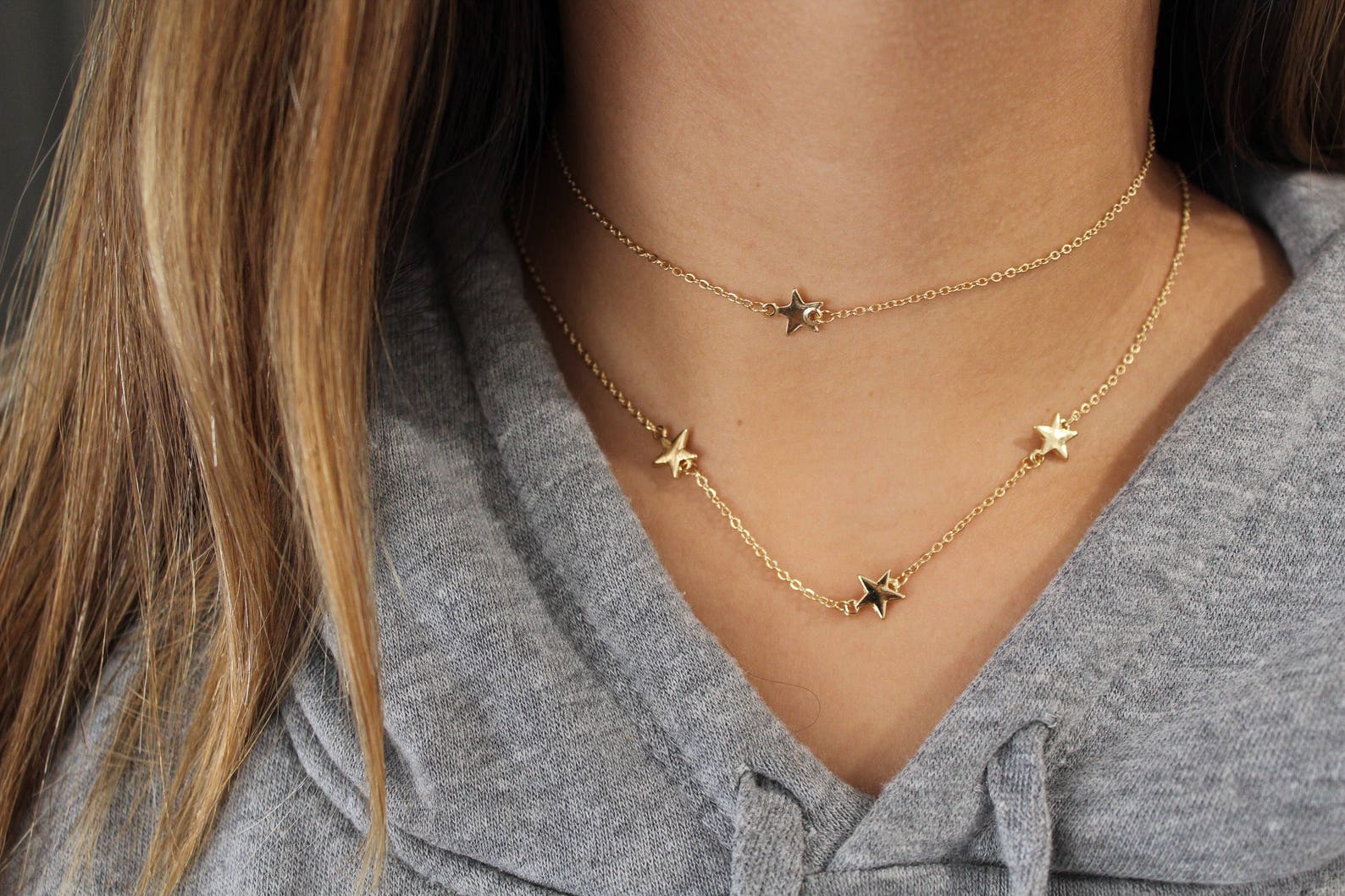 Dainty Star Choker Necklace Gold Choker/ Small Star Choker/ - Etsy