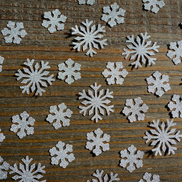 Snowflake Confetti - Etsy