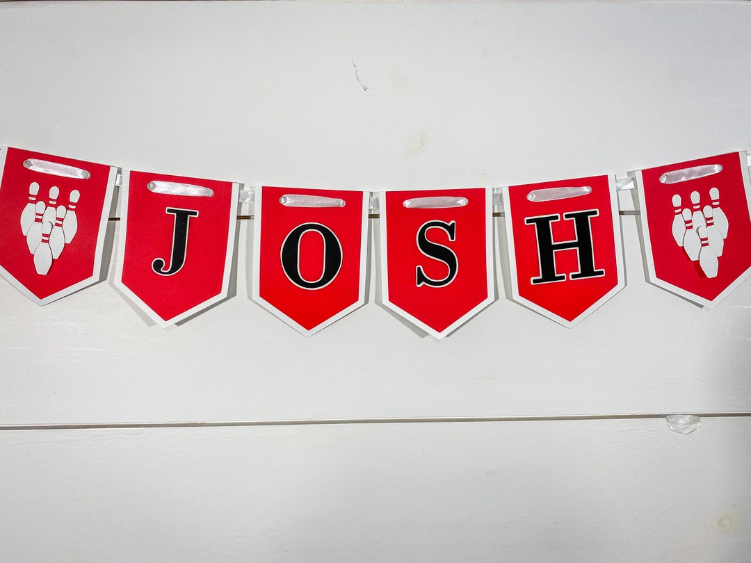 Personalisierte Bowling Party Name Banner - Etsy.de