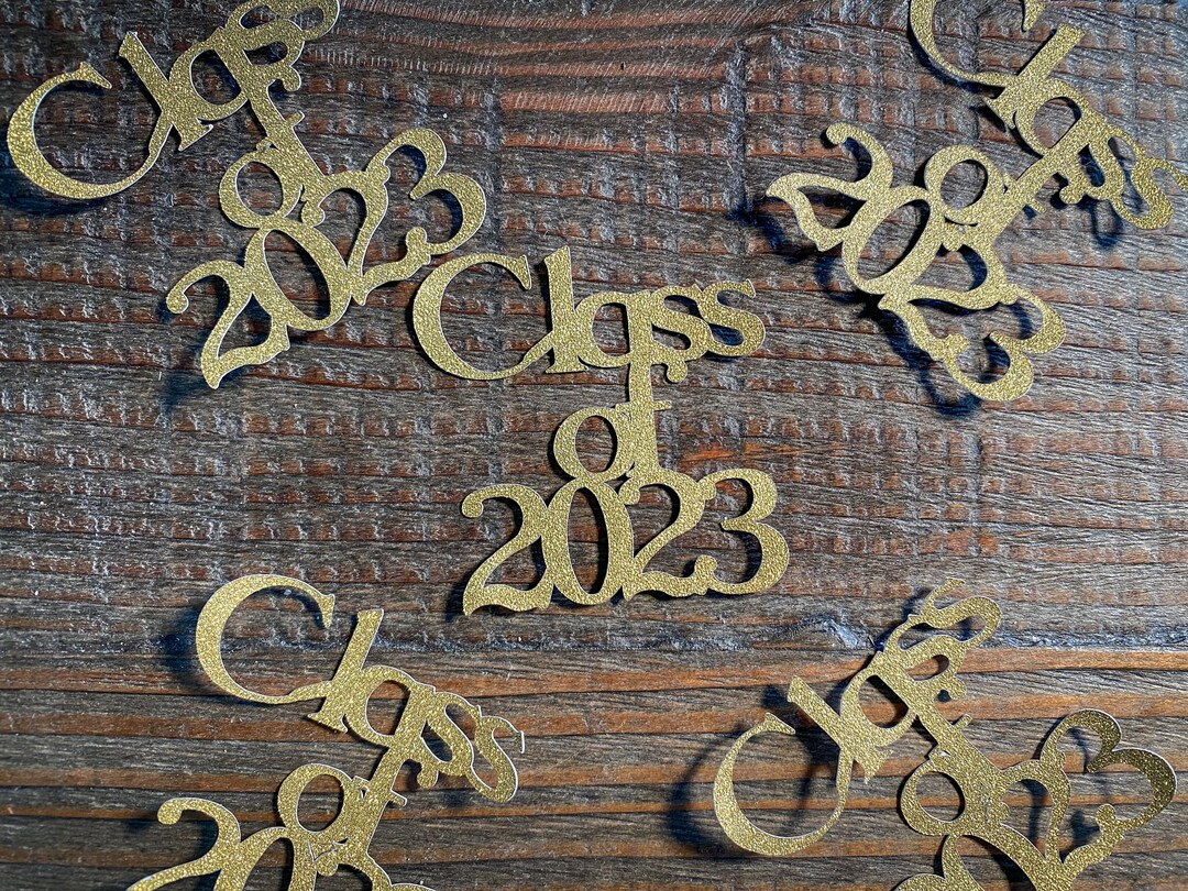 Gold Class of 2023 Graduation Confetti - Etsy