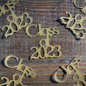 Gold Class of 2023 Graduation Confetti - Etsy