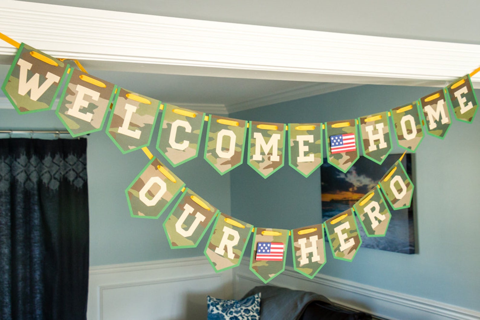 Military Welcome Home Our Hero Banner | Etsy
