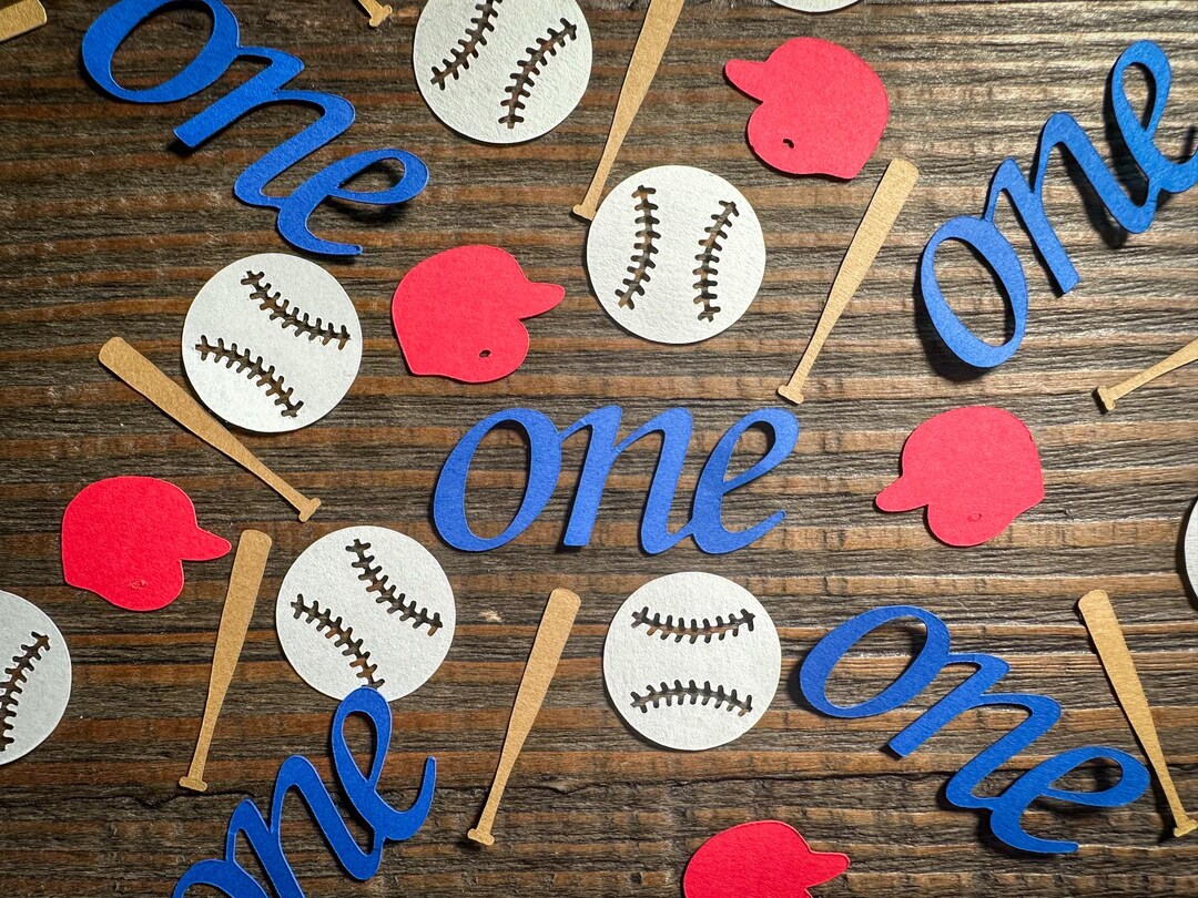 Baseball First Birthday Party Confetti, Rookie of the Year Confetti - Etsy