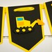 Yellow and Black Construction Dig in Banner - Etsy