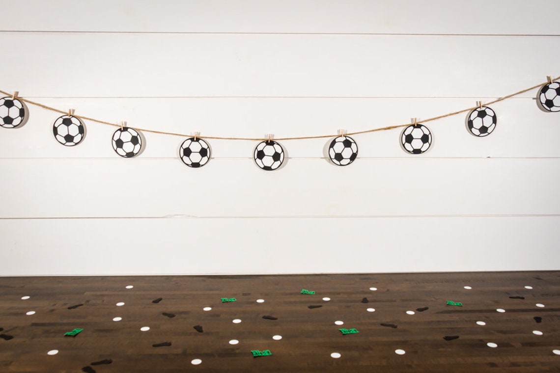 Soccer Garland Banner - Etsy