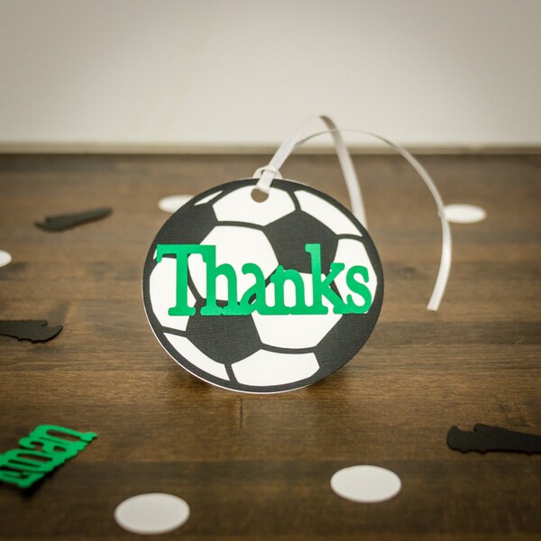 Soccer Thank You Tag - Etsy