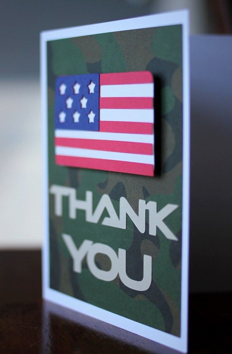 Army Party Military Thank You Card Set - Etsy
