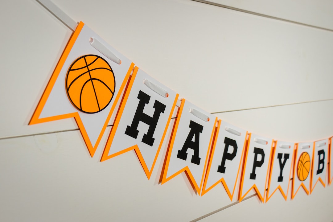 Basketball Birthday Banner - Etsy