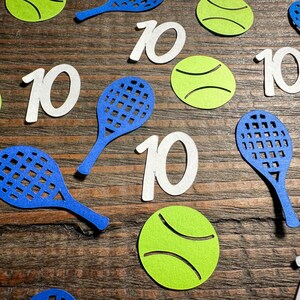 Tennis Party Confetti With Custom Age - Etsy