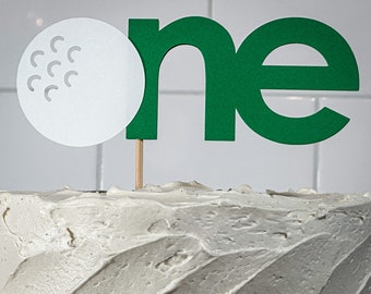 Hole in One Cake Topper, Golf Cake Topper, First Birthday, Boy Birthday ...