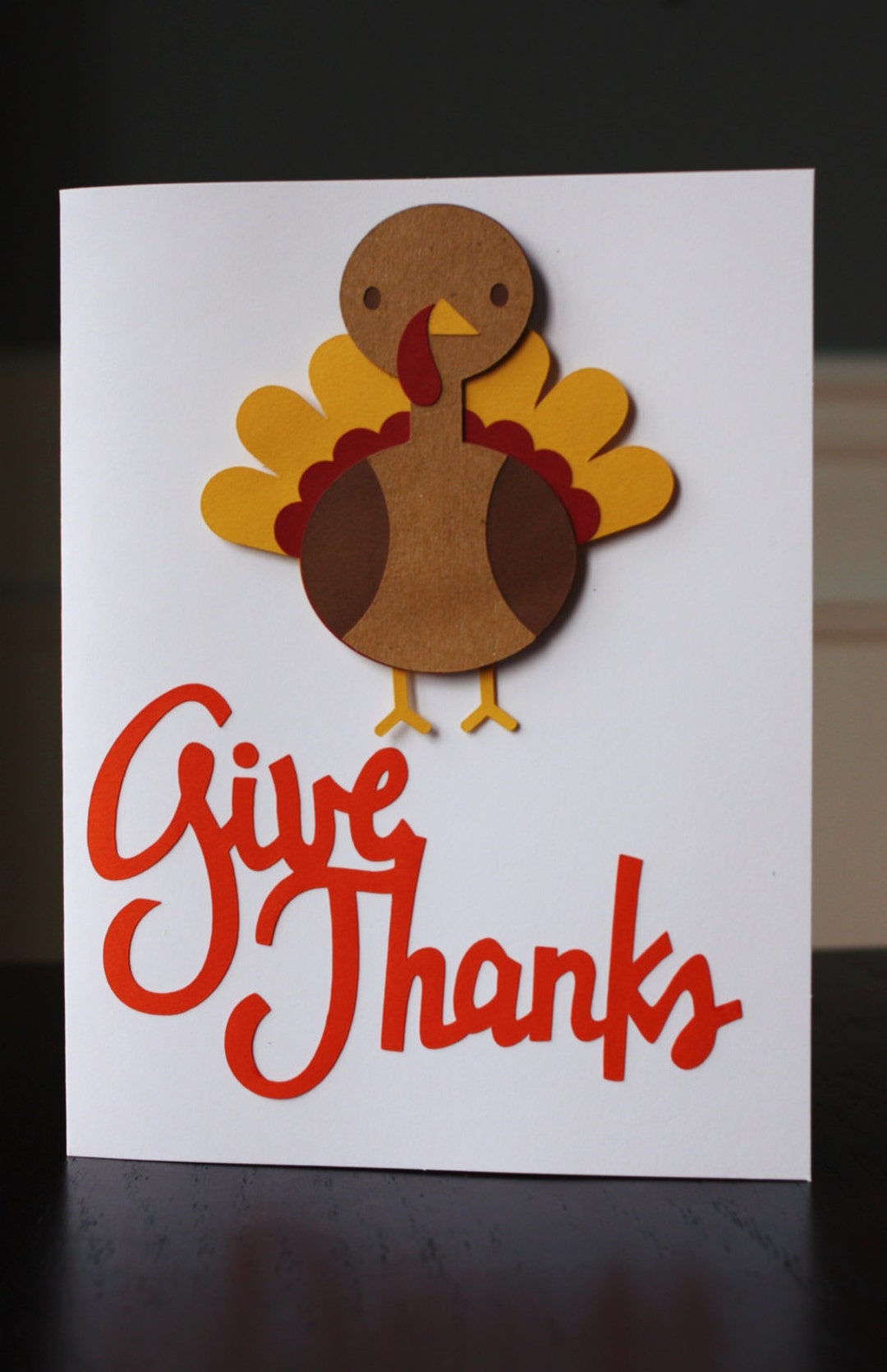 Happy Thanksgiving Turkey Card - Etsy