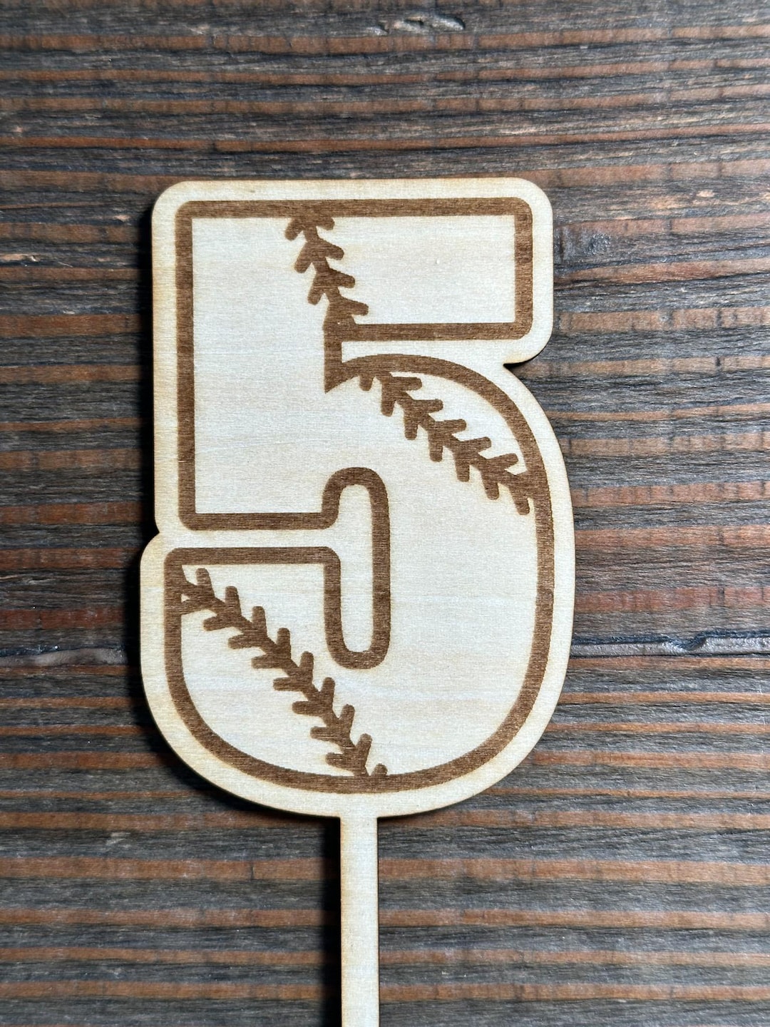 Baseball Number Cake Topper - Etsy