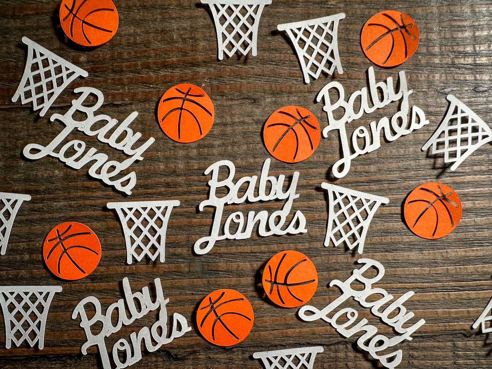 Personalized Basketball Baby Shower Confetti - Etsy