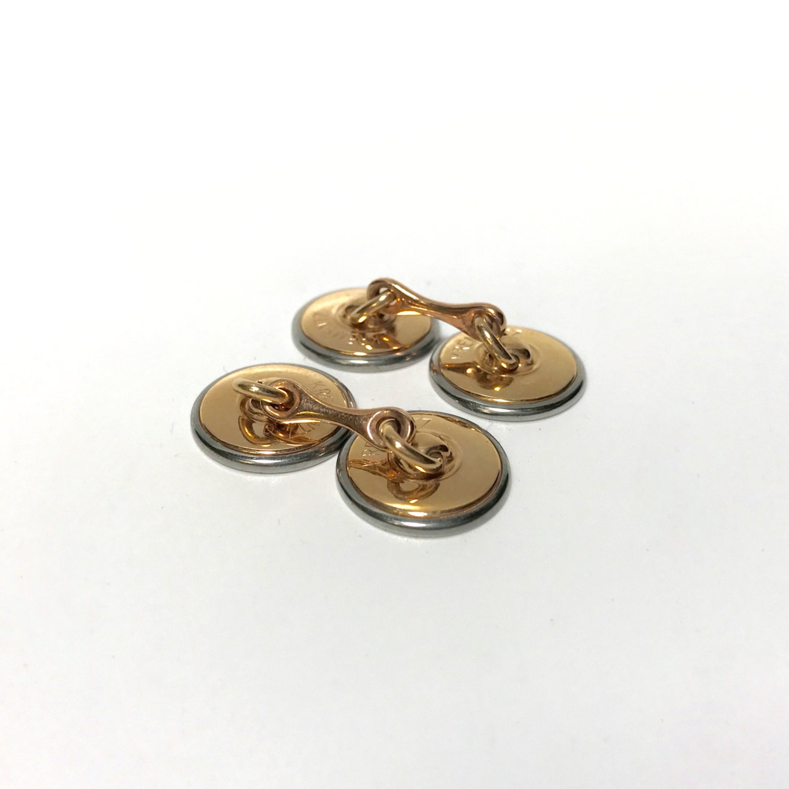 Art Deco Enamel Krementz Gold Filled Platinum Inlay Rims - Etsy