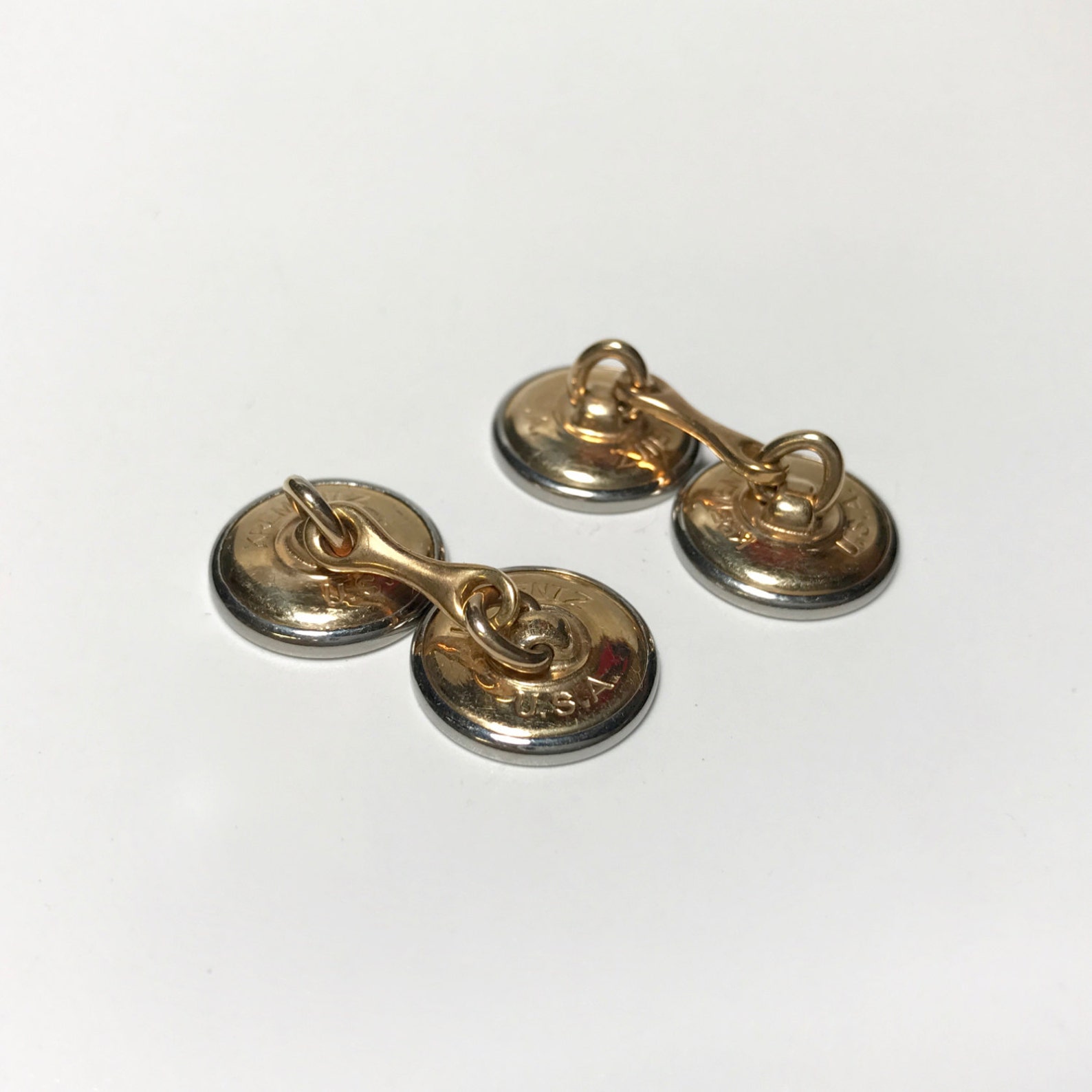 Art Deco Enamel Krementz Gold Filled Platinum Inlay Rims - Etsy