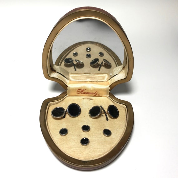 Art Deco Enamel Krementz Gold Filled Platinum Inlay Rims | Etsy