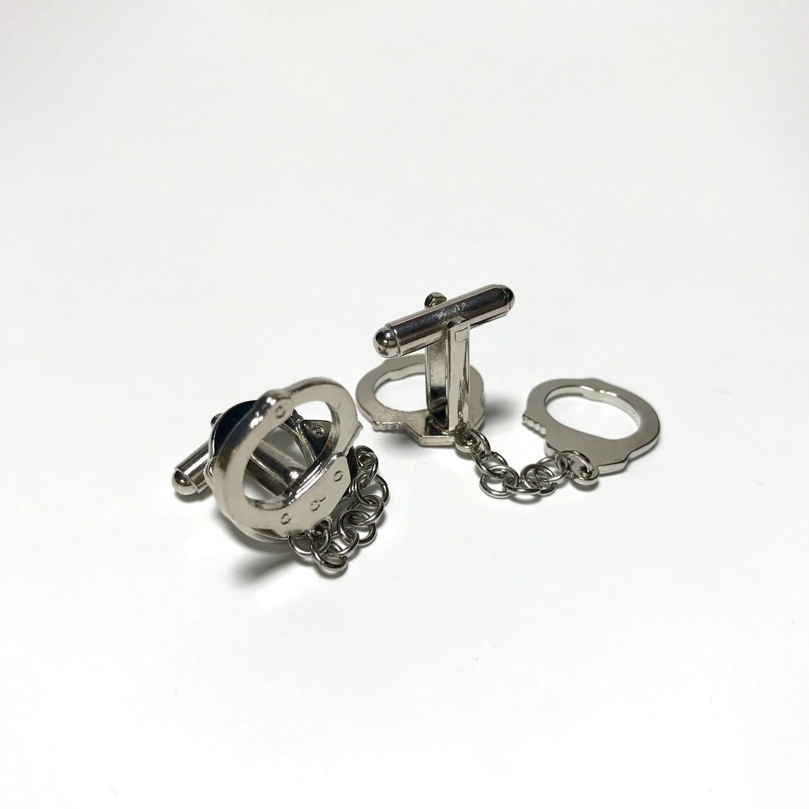 Vintage Novelty Police Law Enforcement Handcuff Cufflinks in - Etsy