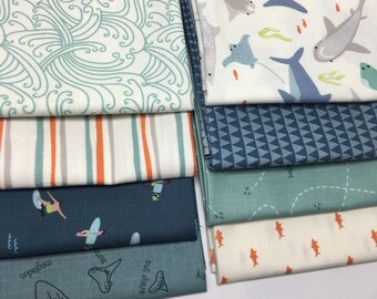 Riley Blake Seaside Fabric | Etsy