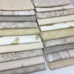 Mixed Neutral Fat Quarter Bundle - Etsy