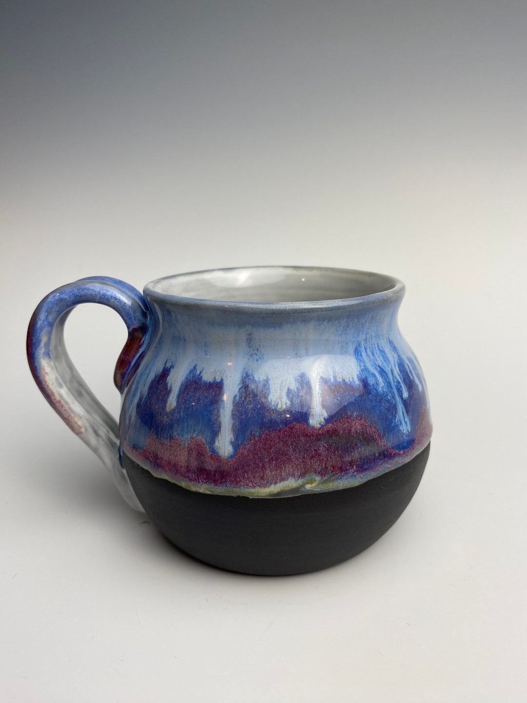 Blue/purple Drip Mug - Etsy