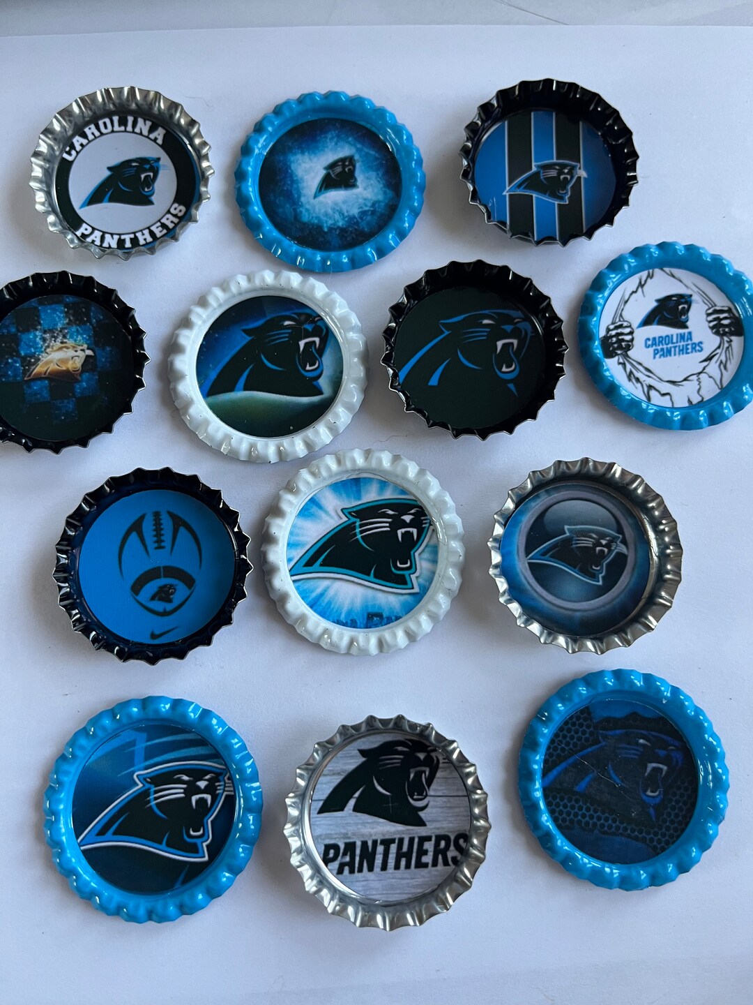 Panthers Carolina Nfl Football Bottle Cap Magnets Fantasy Football Nfl ...