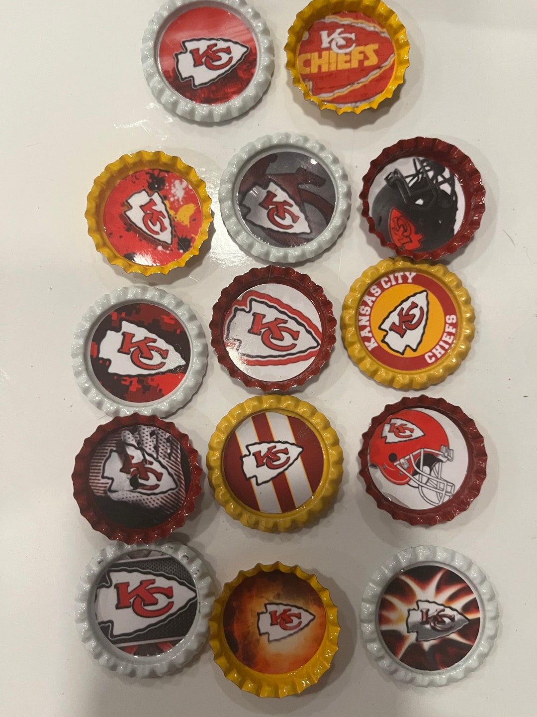 14 Chiefs Kansas City Bottlecap, Magnets, NFL Football, Fantasy, Gift ...