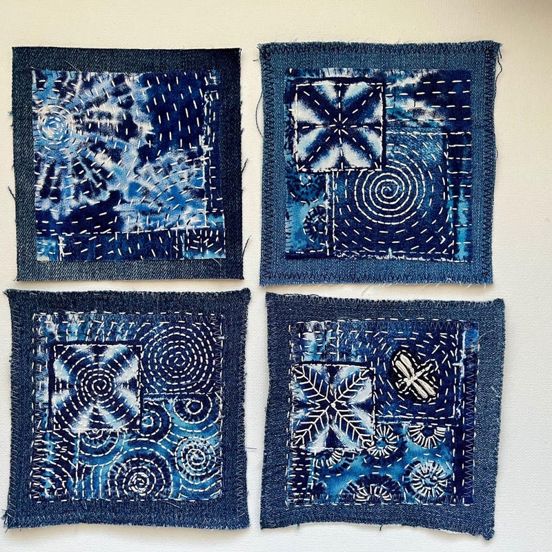 Sashiko Mending Kit - Etsy
