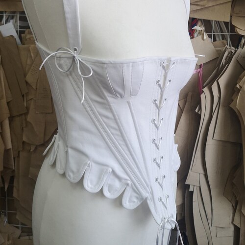 1880s Beige Corset Victorian Corset Bustle Era Lingerie | Etsy