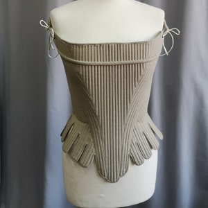 17th Century Linen Stays, 1680s Corset Made to Measure - Etsy