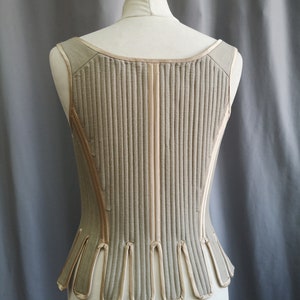 Historical 1740 Stays, Rococo Linen Reenactment Corset - Etsy