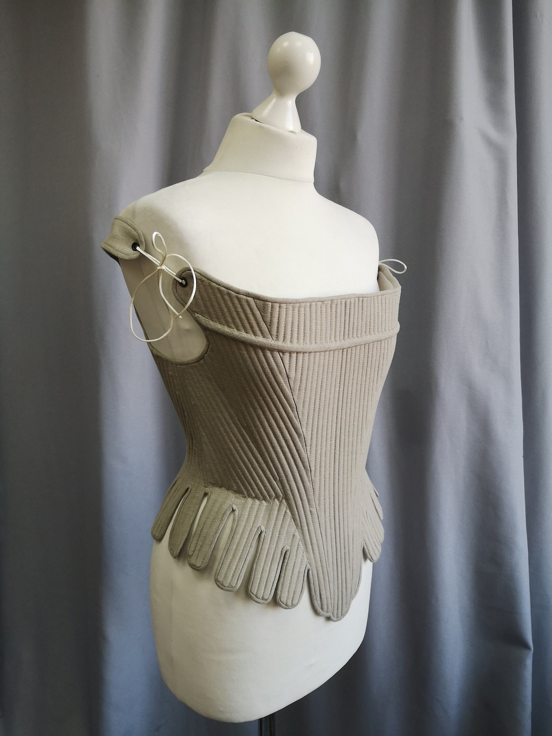 17th Century Linen Stays, 1680s Corset - Etsy