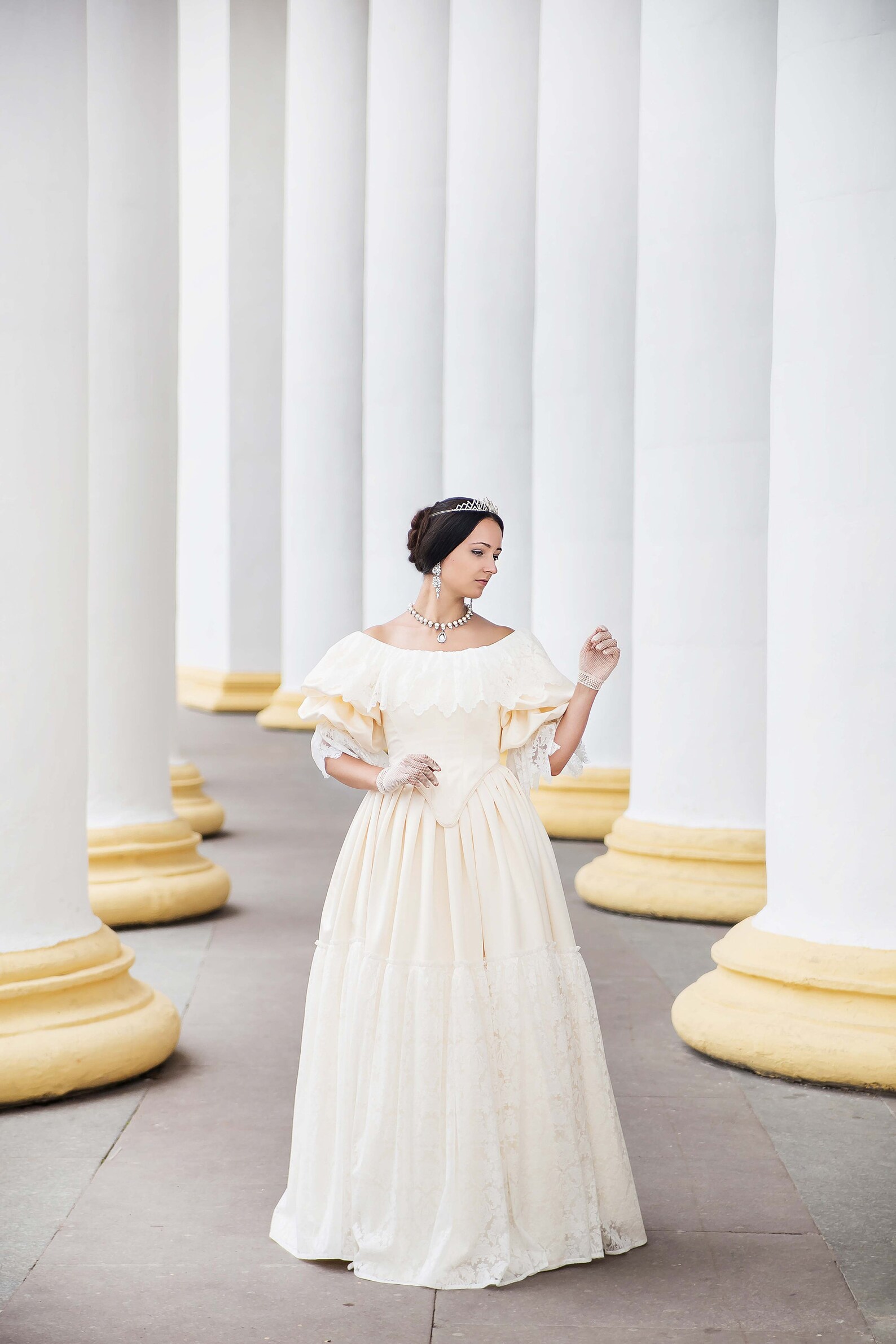 Young Victoria Wedding Dress 1840s Wedding Gown - Etsy