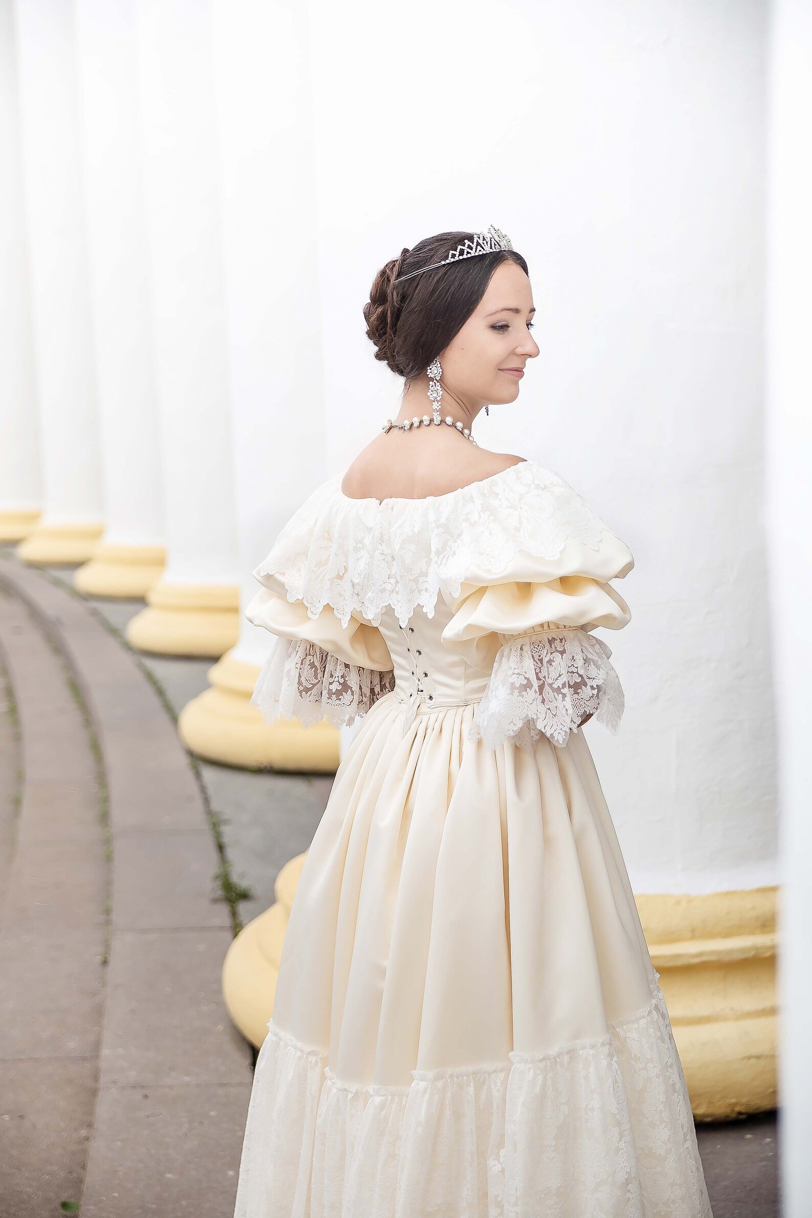 Young Victoria Wedding Dress 1840s Wedding Gown | Etsy