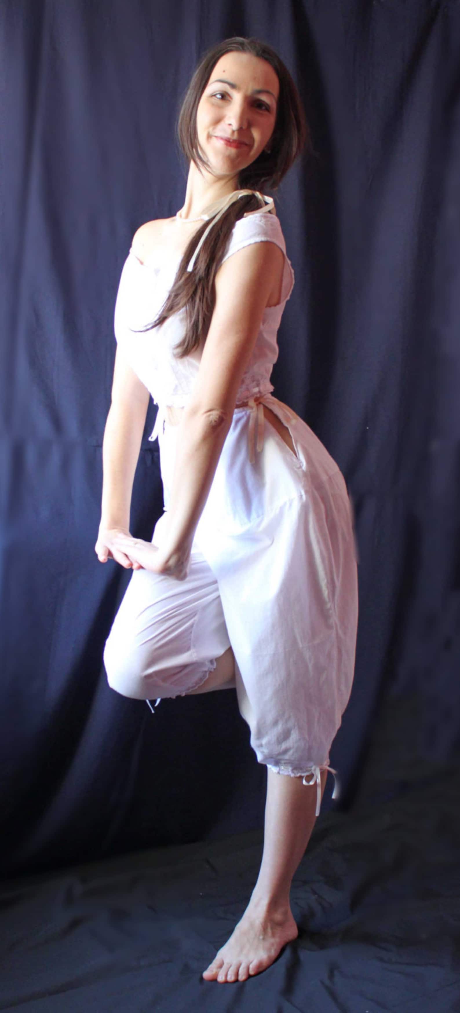 White Batiste 19th Century Drawers | Etsy