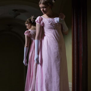 Embroidered Regency Dress, Rose Regency Ballgown - Etsy